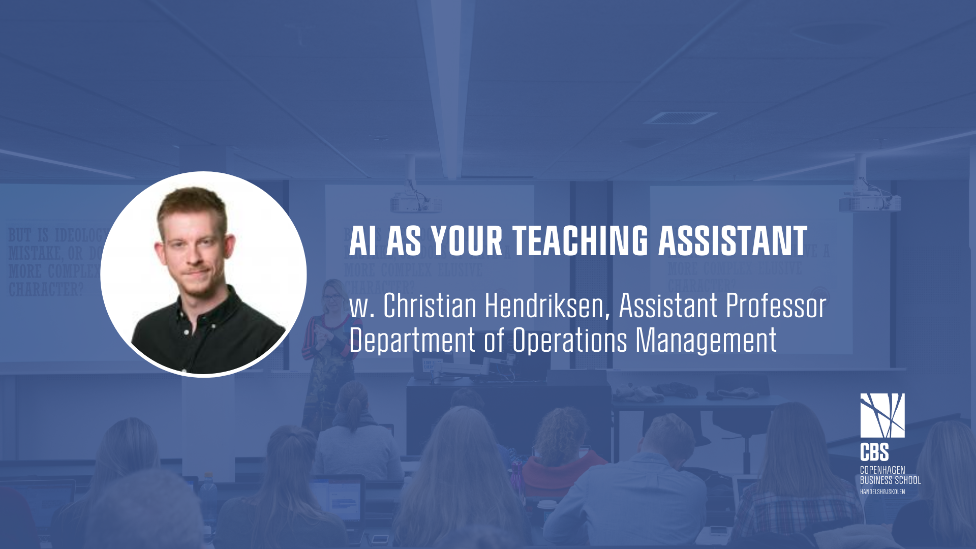 AI as your teaching assistant - Educational Development and Quality